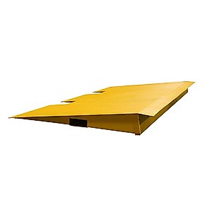 Mytee Products 49"x86" Heavy Duty Shipping Container Loading Ramps, 14,000 Lbs Capacity - Forklift Compatible Cargo Container Ramp for Loading & Unloading - Made with HD 10 Gauge Steel