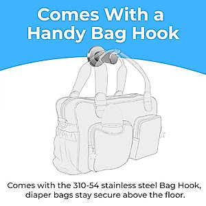 Koala Kare Baby Changing Station Vertical Surface-Mounted, Model KB311-SSWM (Stainless Steel)