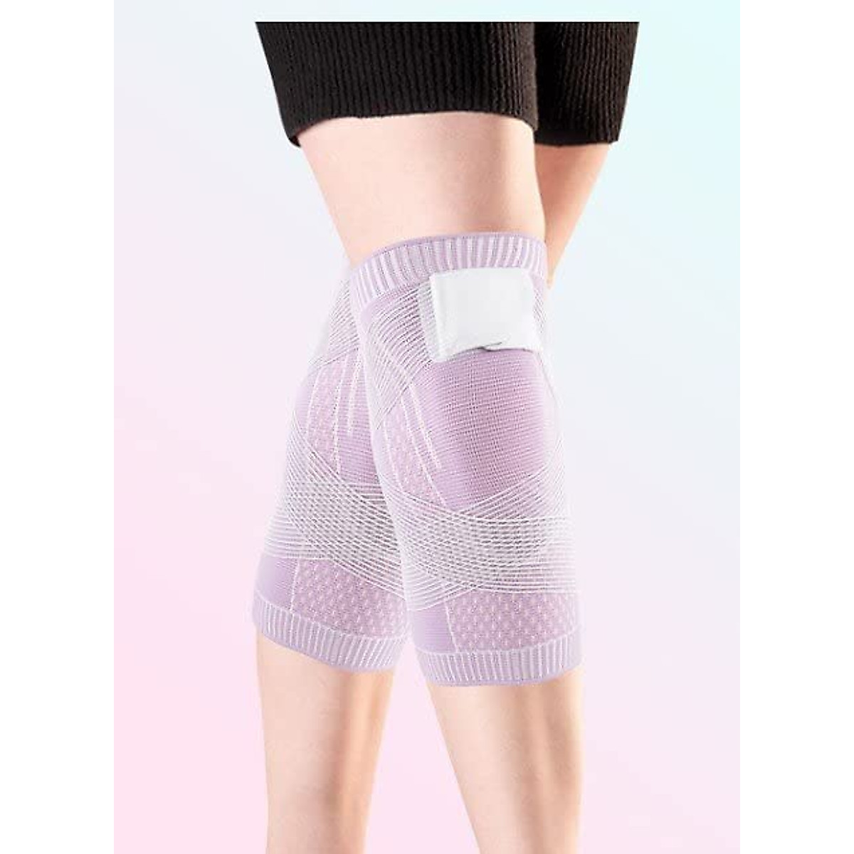 TIECHI Knee Compression Sleeve - Best Knee Brace, Professional Knee Brace with Side Stabilizers for Running, Workout, Arthritis, Joint Recovery, Knee Braces for Knee Pain Women Men (Black,M)