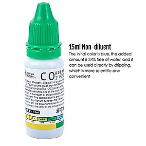 ZRDR Glass Drop Checker Kit with 15ml Co2 Checker Solution The Most Accurate Monitoring of Planted Tank Co2 Levels