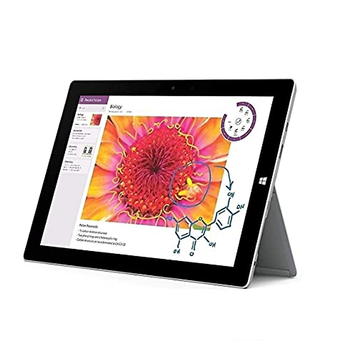 Microsoft Surface 3 10.8 FHD (1920x1280) Touchscreen 2-in-1 Education and Business Laptop Tablet (Intel Quad-Core Atom x7-Z8700, 4GB RAM, 64GB SSD) Mini DP, WiFi AC, Webcam, Windows 10 Pro (Renewed)