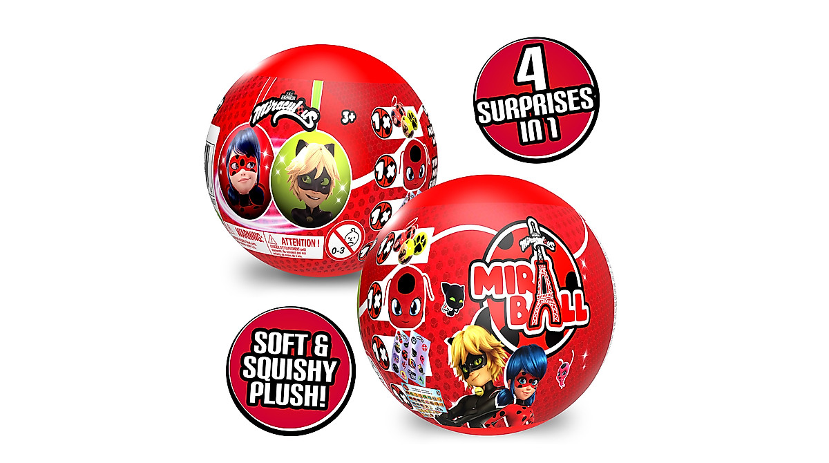 Miraculous Ladybug 4-1 Surprise Miraball Toys