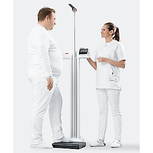 Seca 777 Medical Scale – Professional Physician Scale - Accurate Weight with Consistent Results and BMI - Eye Level Height Rod and Tilt Proof Safety - Weight Capacity 550 lbs / 220 kg