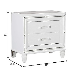 Lexicon Loaghaire 2-Drawer Nightstand, White