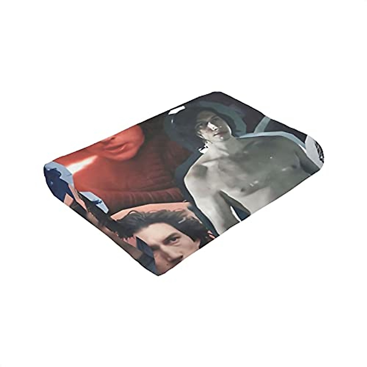 Blankets Adam Driver Kylo Ren Adam Sackler Soft and Comfortable Warm Fleece Throw Blankets Yoga Blankets Beach Blanket Picnic Blankets for Sofa Bed Camping Travel … (Black, 60"x50")