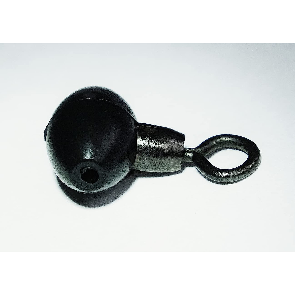 Cross-Line Swivels & T Bead Shape Pulley Slide Rig Rolling Swivels Fishing Hooks Connector Fishing Terminal Tackle (Black)