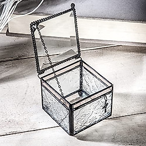 Confirmation Gift Personalized Keepsake Custom Engraved Vintage Stained Glass Jewelry Trinket Rosary Case J Devlin Box 631 EB221