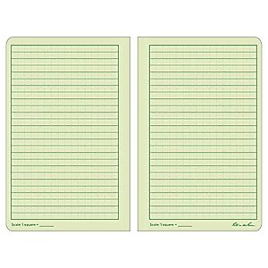 Rite In The Rain Weatherproof Tactical Field Notebook, 4 5/8" x 7", Green Cover, Universal Pattern with Reference Materials (No. 980), One Size (980L)