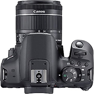 Camera Bundle for Canon EOS Rebel T8i DSLR Camera with EF-S 18-55mm f/4-5.6 is STM + Microphone with Video Kit Accessories (32GB, Tripod, Flash, and More) (Renewed)
