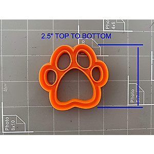Dog Paw Cookie Cutter Style Set of 3