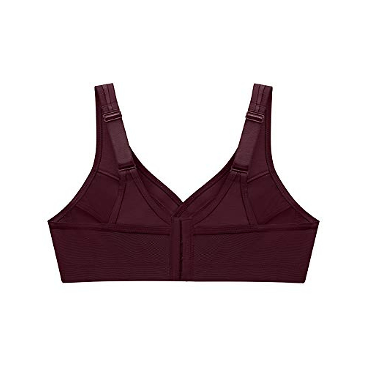 Glamorise Full Figure Plus Size MagicLift Active Support Bra Wirefree #1005 Wine