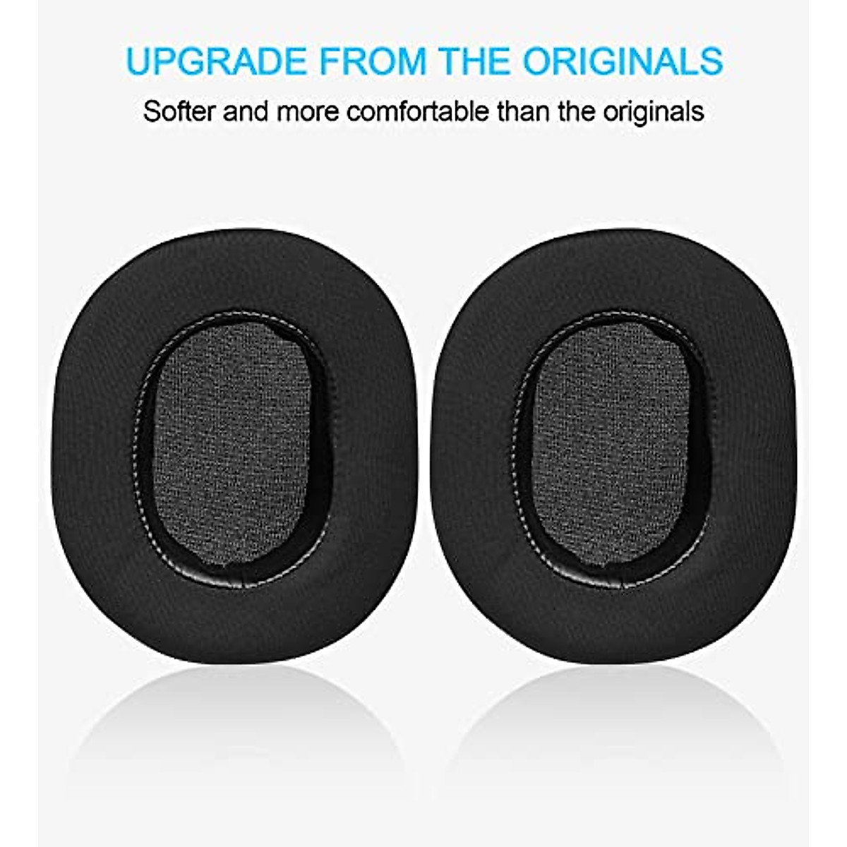 M50X Earpads, Upgrade ATH-M50X Ear Pads, Cooling Gel Ear Cushions Replacement for Audio Technica ATH-M50X/M40X, HyperX Cloud 2/Cloud Alpha, SteelSeries Arctis 7/Arctis Pro, MDR-7506/MDR-V6 Headphones
