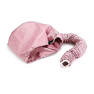 Pink Salon Barber Soft Quick Hair Blow Dryer Bonnet Hood Hat Attachment Portable