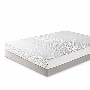 Zinus 13 Inch Green Tea Pressure Relief Memory Foam Mattress/Zoned Airflow Design/CertiPUR-US Certified/Bed-in-a-Box, Queen