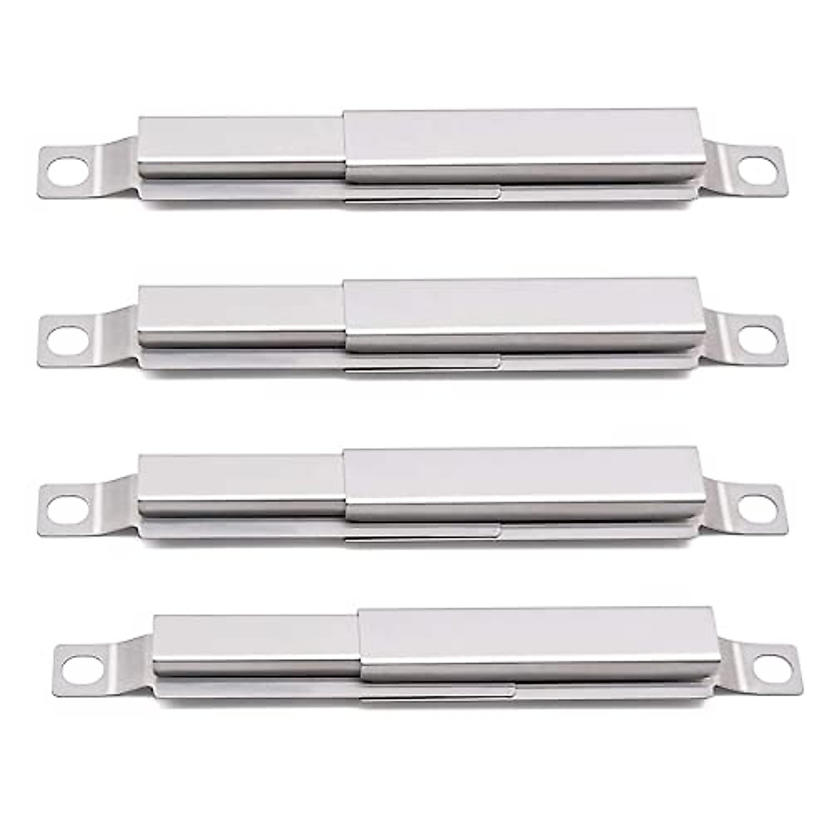 WALBZS Replacement Adjustable Crossover Channel/Tubes 5.5 up to 8.5 Inch for Nexgrill 720-0830h and Charbroil 463344116, 463241113, 463449914, 463436215, 463244011, Thermos 461442114 (4 Pcs)