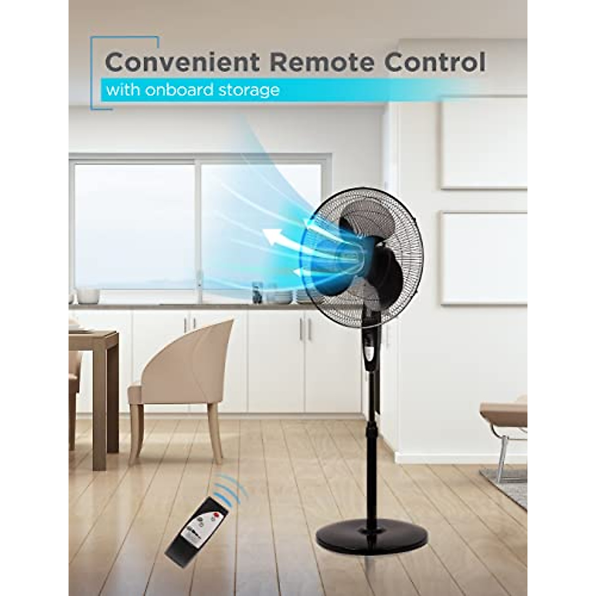 BLACK+DECKER 16 Inches Stand Fan with Remote