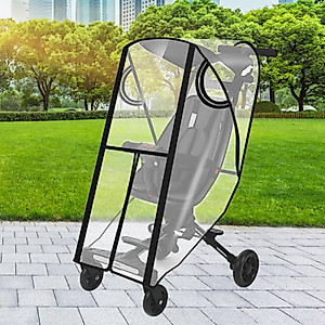 AnHuaYK Universal Baby Stroller Rain Cover - Weatherproof Shield to Safeguard Your Child from Wind and Rain