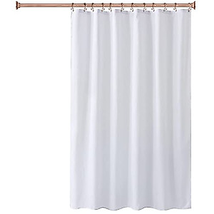 Splash Home S Shape Decorative Shower Curtain Hooks, Rust-Resistant Metal Shower Curtain Rings, for Bathroom Rod and Curtain Hangers, Kitchen Essentials and Clothing, Set of 12 Hook - Copper