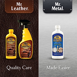 Mr. Leather Cleaner and Conditioner - Leather Conditioner to Shine & Protect – Leather Protector Liquid – Use as Sofa Cleaner, Boot Cleaner, or Furniture Cleaner (8 oz)