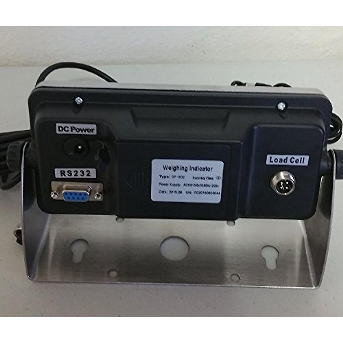 Scale Indicator LCD Readout with AC Adapter 110v-240v, Head for Load Cell,Units lb/kg/oz, New