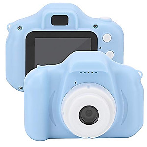 DERCLIVE X2 Multifunctional Childrens Digital Camera Photo Video with Memory Card Mini GiftBlue 32GB
