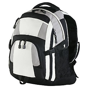Port Authority Organizer Pocket Urban Backpack, Grey/Black/Stone, One Size