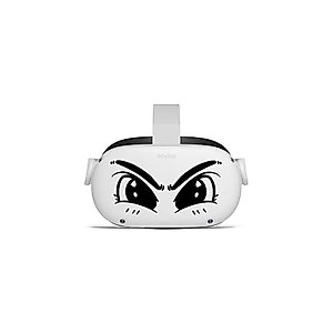 Cartoon Mad Eyes - Oculus Quest 2 - Decals - Black