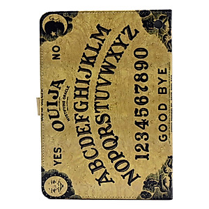 TPACC Case for Amazon Fire HD 8 Tablet & Fire HD 8 Plus (12th/10th Generation, 2020/2022), Slim PU Leather Protective Case Folding Stand Shell Soft TPU Cover, Ouija Board Spooky