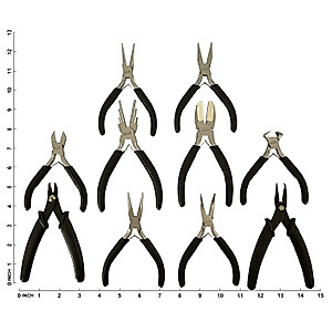vouiu 10-Piece Jewelry Pliers Set Jewelry Making Tools