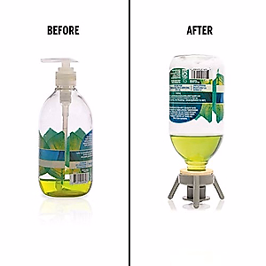 Flip-it! Universal Bottle Emptying Kit - Flip Bottle Upside Down To Get Every Drop Out with Flip-It! (6 XL DISPENSING STANDS with 6 adapters and 2 bottle stands, Pastel Color Edition)