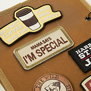 OneTigris Tactical Patch, Funny Embroidery Morale Patches Badge Patch Applique Fastener Molle Hook & Loop Emblem for Helmets, Hats, Bags, Backpacks, Dog Harnesses, Vests, Tactical Gear