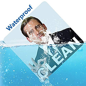 Michael Scott Prison Mike Dishwasher Magnet Clean Dirty Sign Sticker Strongest Magnet Double Sided Flip with Metal Magnetic Plate Universal Kitchen Dish Washer Reversible Indicator