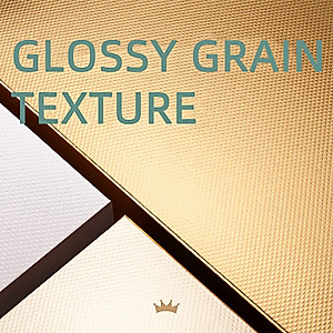 PACKQUEEN 10 Gift Boxes 6x6x4 Inches Small Gift Boxes with Lids, Gold Gift Boxes Bulks for Wedding, Party, Birthday, Bridesmaid Proposal Boxes for Light Weight Gifts (Glossy Gold, Grain Texture)