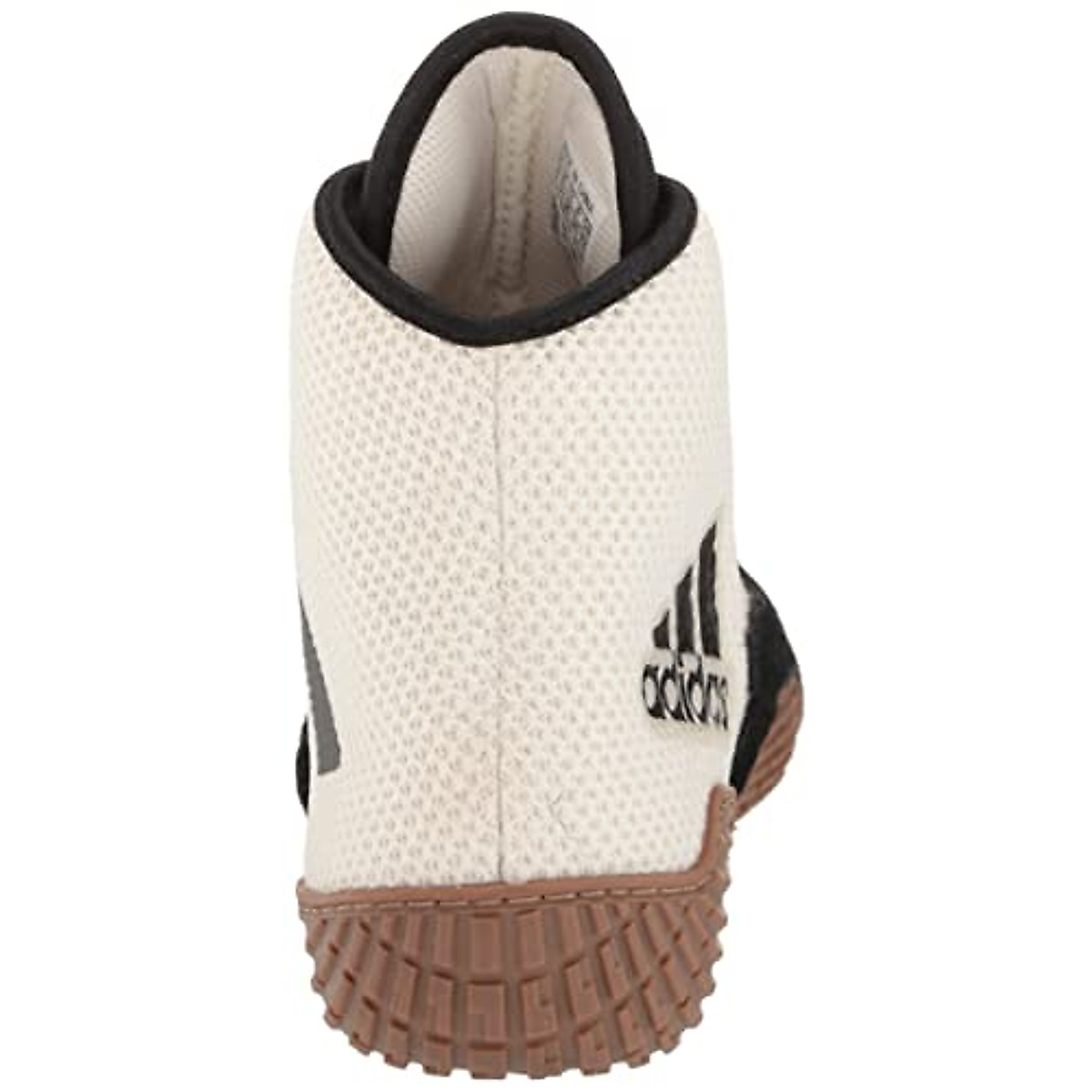 adidas Men's Tech Fall 2.0 Wrestling Shoe, Chalk White/Black/Gum, 9