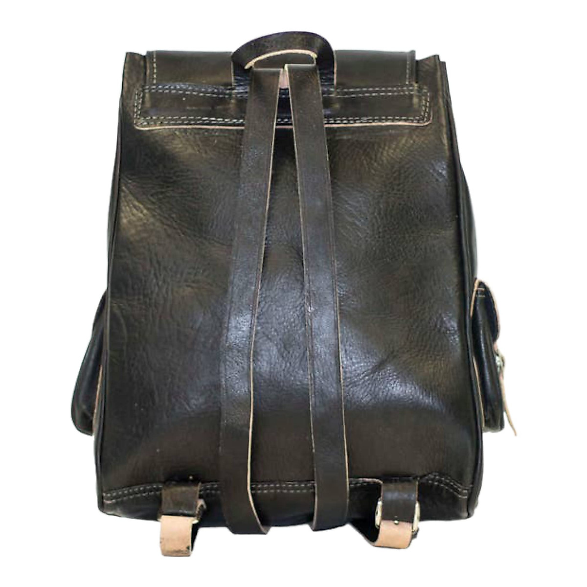 Backpack genuine leather backpack time resistance leather vintage shoulder bag handmade bags travel hiking rucksack casual daypack