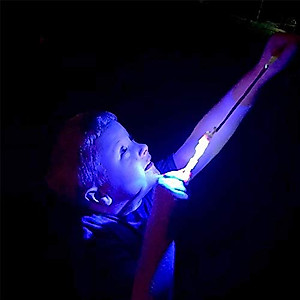 BAIVYLE Flying Toys for Kids Light up LED Helicopters Arrow Slingshot Glow in The Dark Toys Light up Party Favors for Kids Outdoor Camping Games (6pcs)