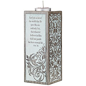 Cathedral Art Love Hope Peace Joy Pillar Advent W/Tea Lights Abbey & CA Gift Inspirational Candle Set, Multi