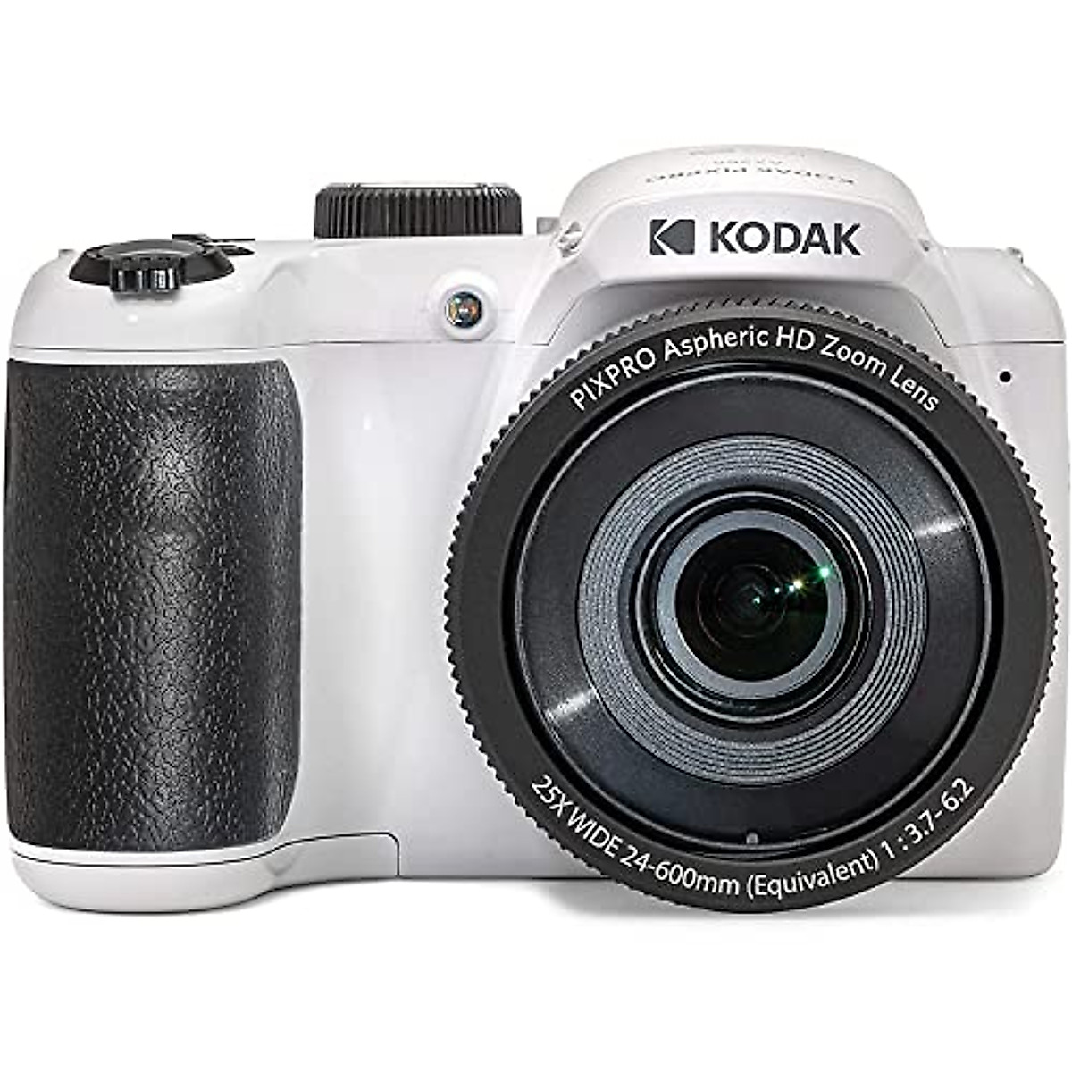 Kodak AZ255-WH PIXPRO Astro Zoom 16MP Digital Camera 25X Optical Zoom White Bundle with Lexar 32GB High-Performance 800x UHS-I SDHC Memory Card Blue Series
