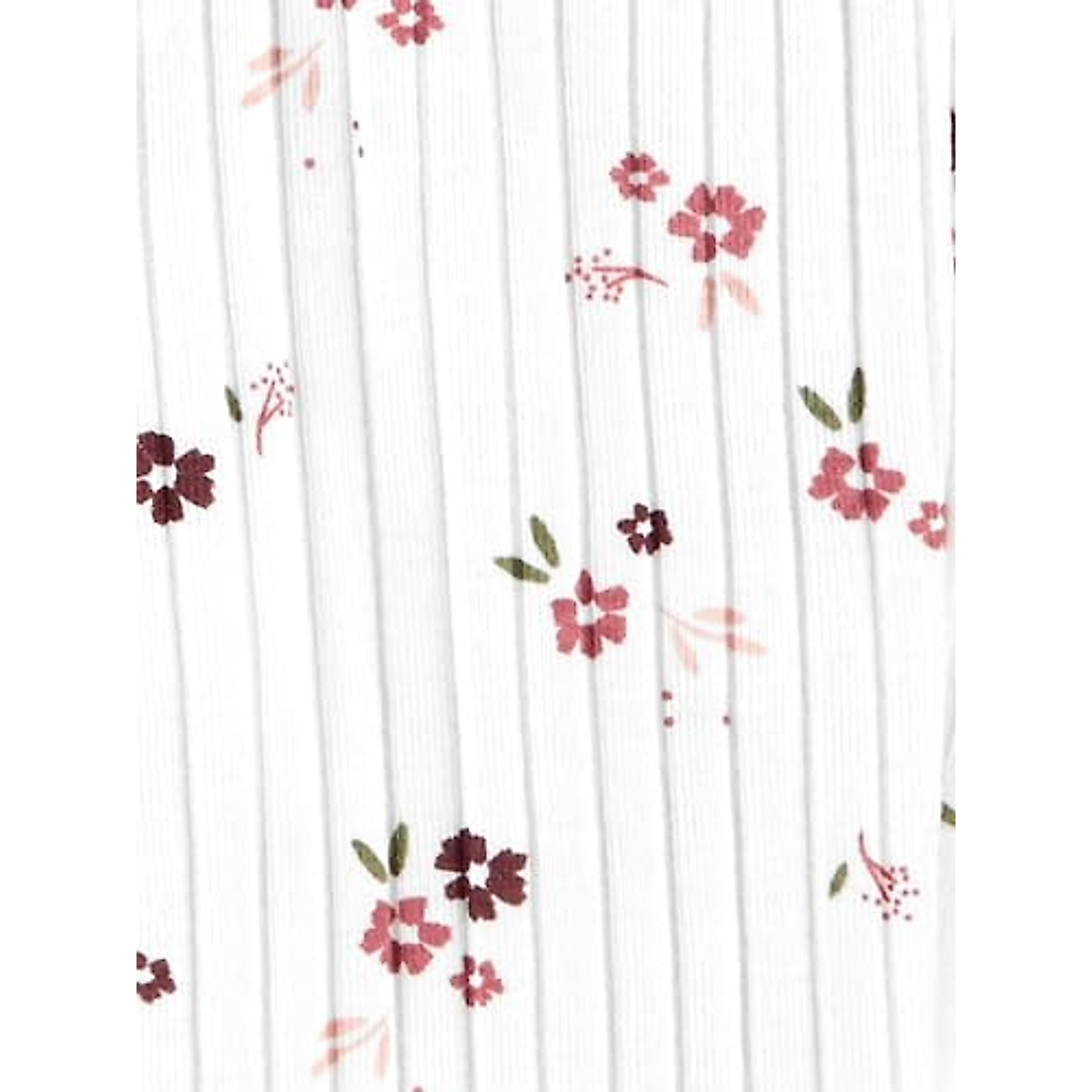 Simple Joys by Carter&#039;s Baby Girls&#039; 4-Pack Pant, Grey/Pink/Plum/White Flowers, 18 Months