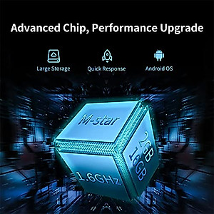 Smart Android Bluetooth Projector, Wireless 5G WiFi Mirroring Native 1080P Projector Home Theater, 200" Outdoor Projector Support 4K Gaming Movie Digital Zoom 4D Keystone for HDMI USB DVD TV Stick PC