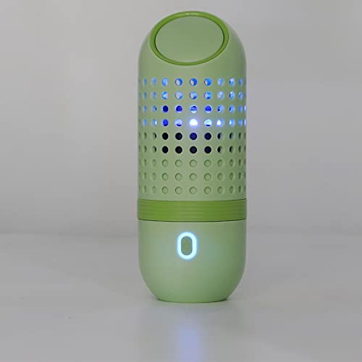 Portable Ultrasonic Washing Cleaner,plplaaoo Fruit and Vegetable Washing Machine, Wireless Food Purifier IPX7 Waterproof Portable Wireless USB Rechargeable Food Purifier for Rice Food (Green)