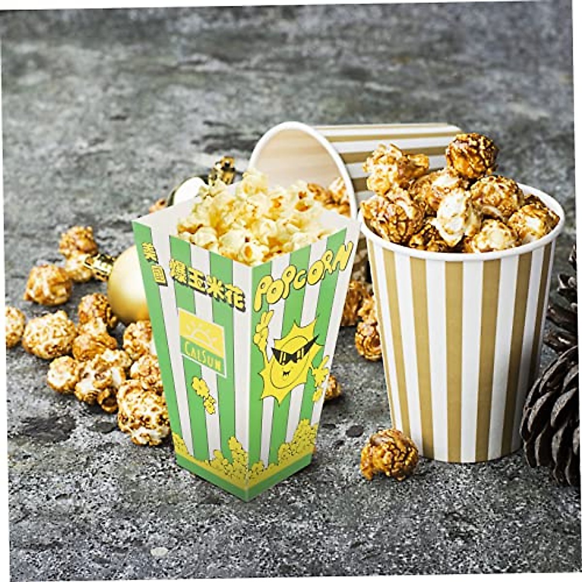 NOLITOY 100pcs Popcorn Boxes Snack Container Snack Box Container Ornament Container Disposable Popcorn Boxes Snack Containers Party Snack Container Popcorn Bucket Food Box Container Box