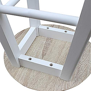 ACLULION 3 Piece Drop Leaf Dining Tables for Small Spaces, Small Rolling Dining Table Set for 2 with 2 Drawers, Space Saving Dining Table with 2 Chairs and Handle for Kitchen and Dining Room (White)