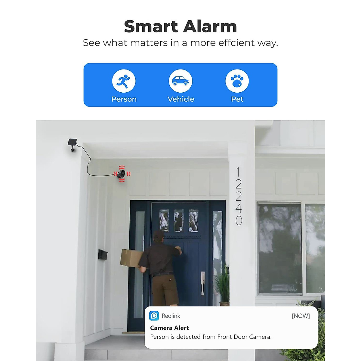 REOLINK Security Camera Wireless Outdoor, 5MP Night Vision with Spotlight, 2.4/5Ghz Dual-Band WiFi, Wire-Free Battery Solar Powered, Argus 3 Pro with Solar Panel (Black) 2 Pack