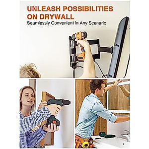 Mecurate Stud Finder Wall Scanner Sensor - 5 in 1 Electronic Stud with LCD Display & Audio Alarm for Wood AC Live Wire Metal Studs Detection Joist Pipe