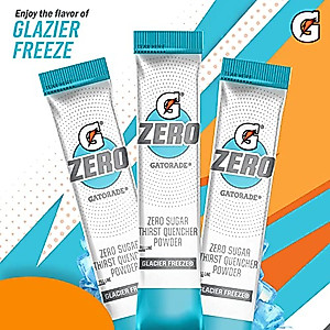 Variety Pack Gatorade Zero - Gatorade Powder - Gatorade Zero Powder Packets - Gatorade Powder Packets - Gatorade Packets - Gatorade Powder Zero - Gatorade Zero Sugar - Gatorade Powder Mix Variety - Monocorn Products (40)