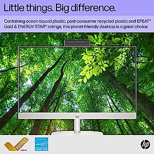 HP 23.8 inch All-in-One Desktop PC, FHD Display, 13th Generation Intel Core i5-1335U, 8 GB RAM, 256 GB SSD, Intel UHD Graphics, Windows 11 Home, 24-cr0070 (2023)