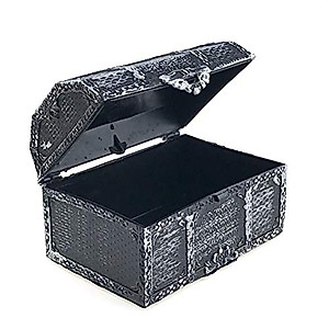 Roexboz Pirate Treasure Chest Kids Toys Pirate Treasure Chest Vintage Pirate Decorative Plastic Box Collection Storage Box Pirate Jewelry Box for Kids Birthday Pirate Party Favors
