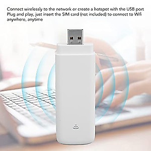 ciciglow USB WiFi Adapter, 4G LTE Portable 150Mbps Mini Wireless Network Adapter, Wide Coverage, Auto Installation, Support 10 Users, for Win 2000 2003 XP, for Win Vista 7 10, for OS X10.4