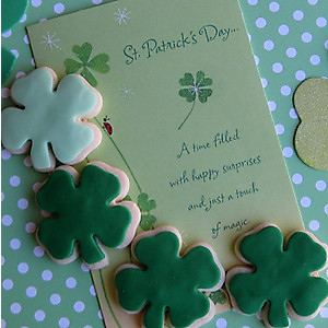 Sweet Cookie Crumbs St Patrick's Day Clover Cookie Cutter Set, 3 Piece, Stainless Steel, Shamrock